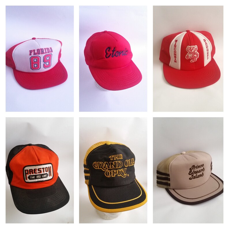 Vintage Caps Trucker Hats Rare Unique Gifts Souvenir USA - Etsy