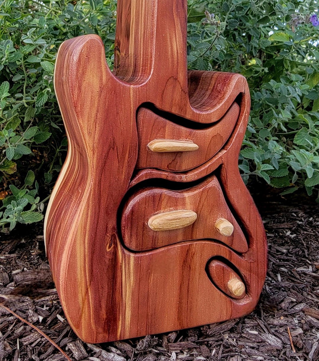 Electric Guitar Bandsaw Box - Etsy