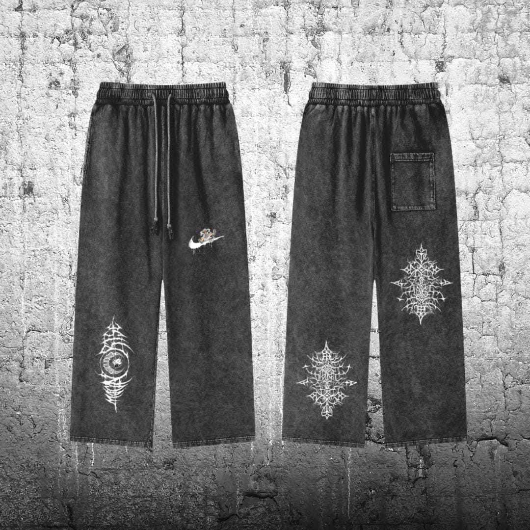 Luffy One Piece Vintage Acid Wash Straight Leg Pants - Etsy