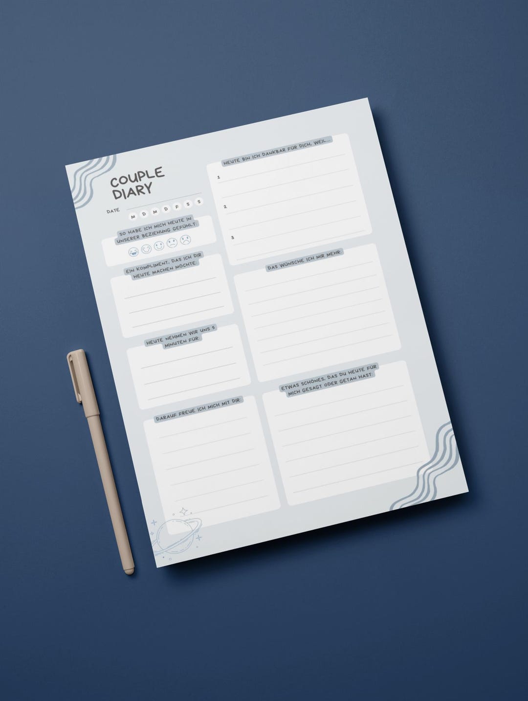 Couple Diary – Our Shared Diary | Relationship Diary for Couples | PDF to Print - Etsy