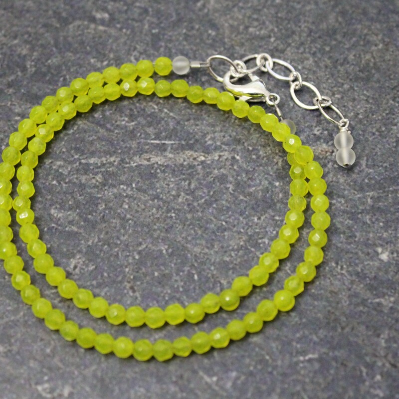 Lime Green Necklace - Etsy