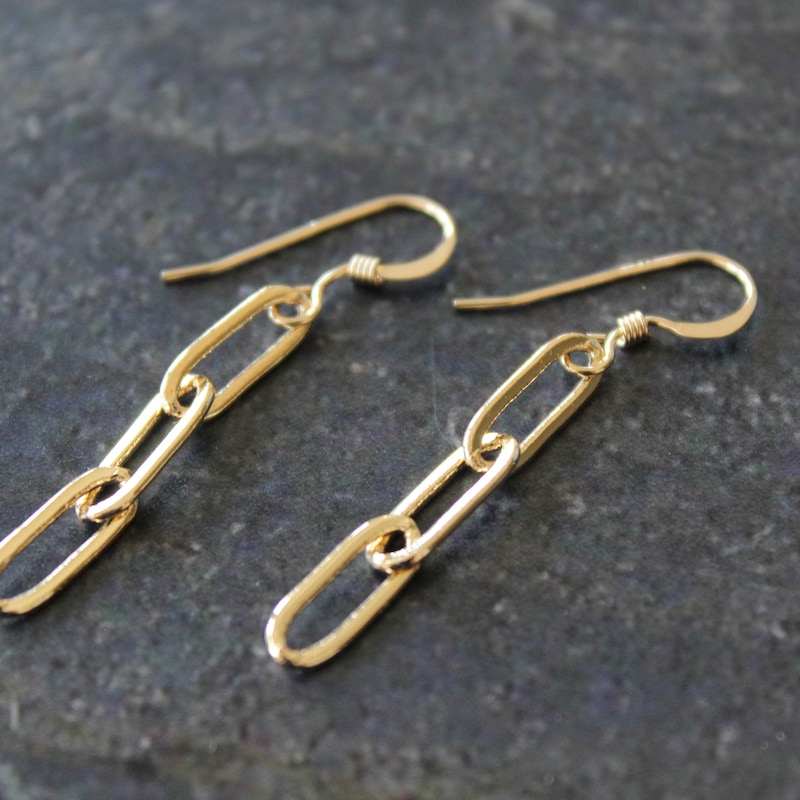 Paperclip Earrings - Etsy