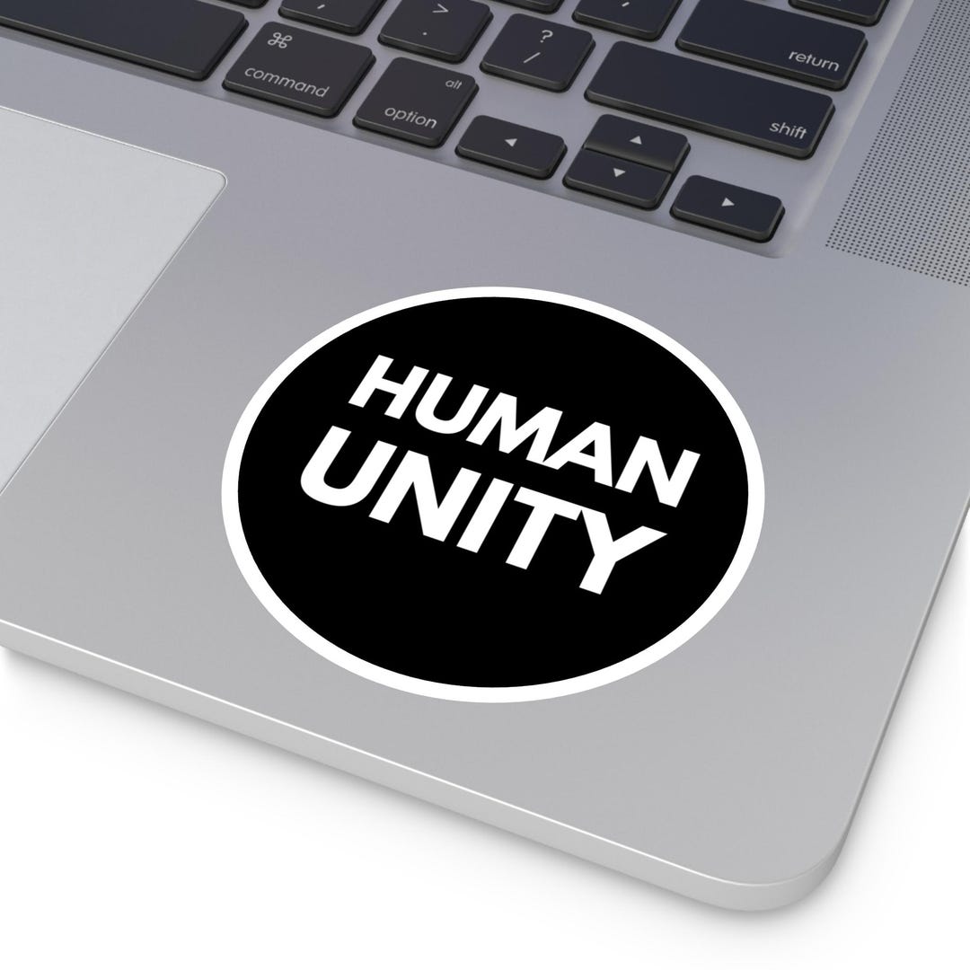Round Human Unity Stickers Indoor Outdoor Human Unity Stickers Round - Etsy