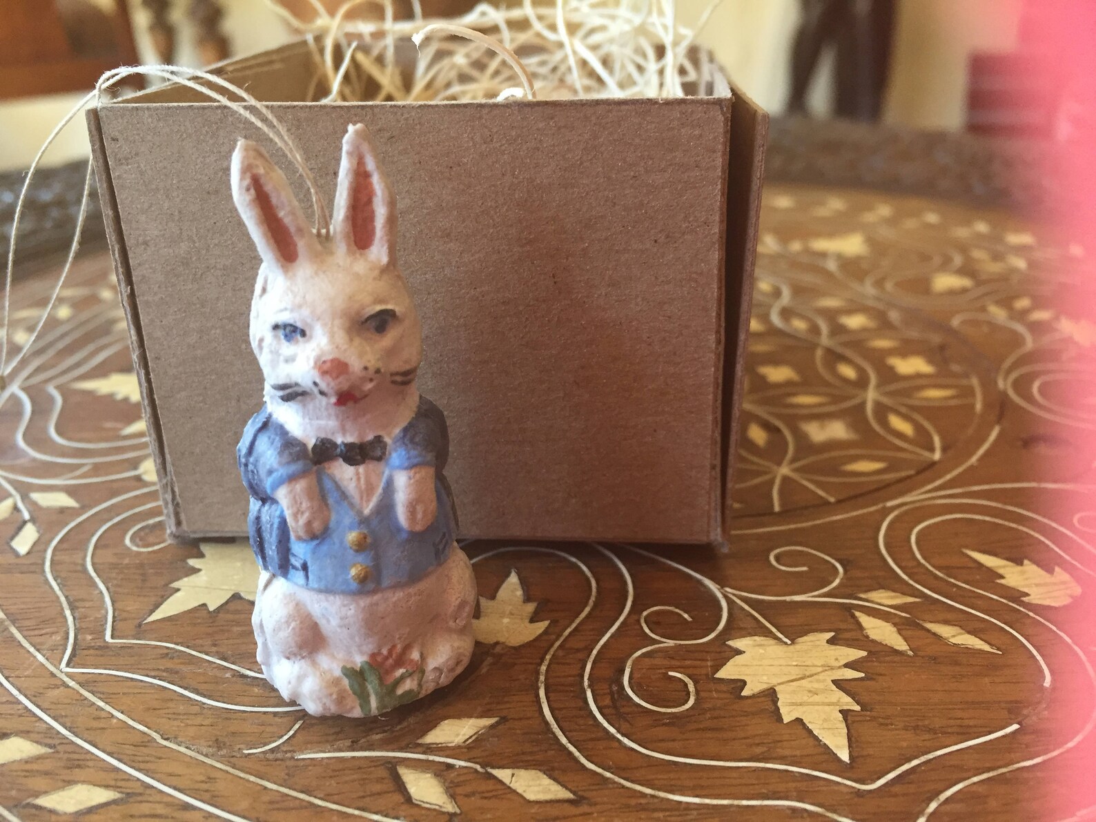 New 3D Dresden Rabbit Paper Easter Christmas Ornament Tailcoat Vest - Etsy