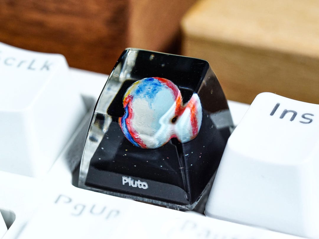 Handmade PLUTO Planet Keycap, Solar System Artisan Keycaps for MX ...