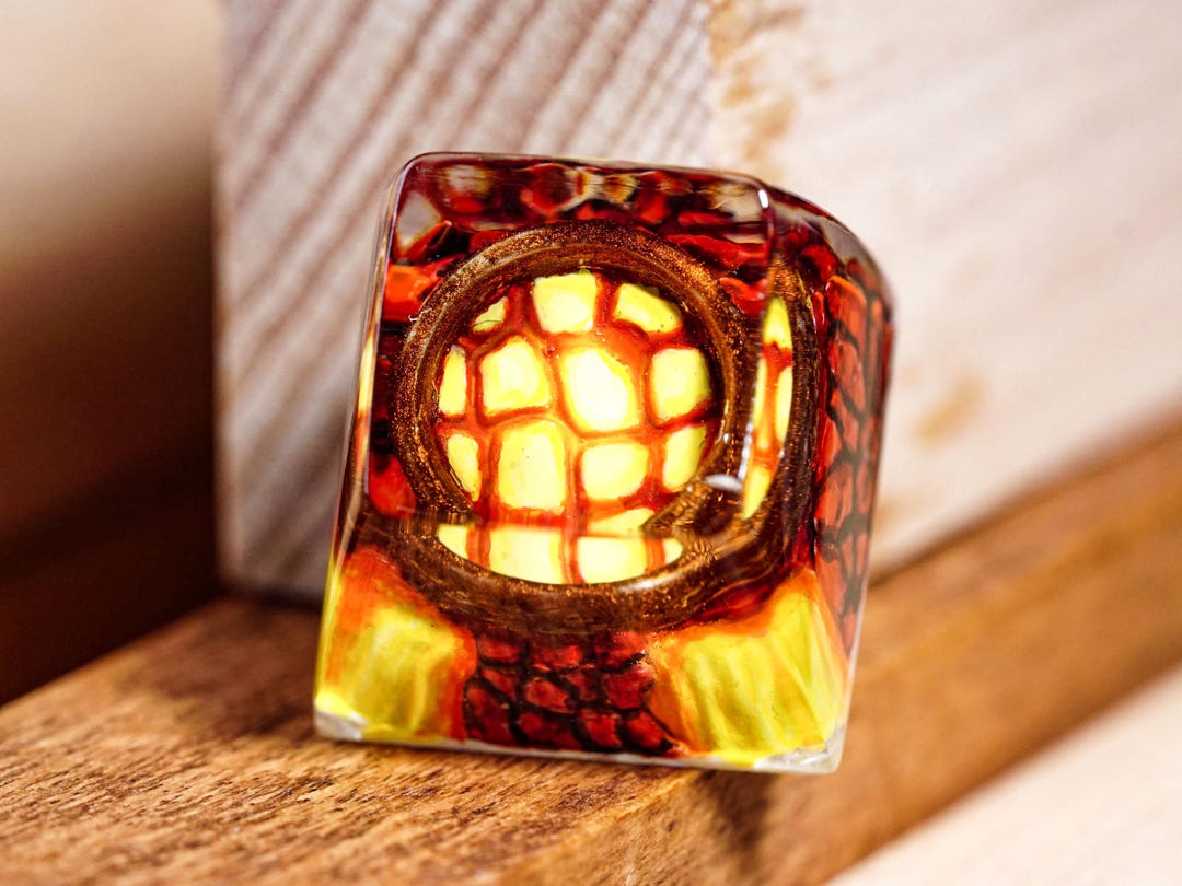 The POWER RING FIRE Artisan Keycap, Custom Lotr Resin Keycap, Handmade ...