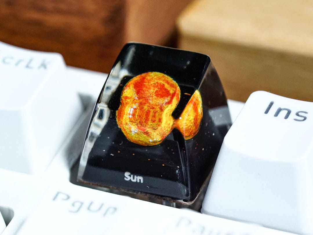 Handmade SUN Planet Keycap, Solar System Artisan Keycaps for MX Cherry ...