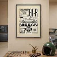 Neon Cyberpunk Ferrari Tokyo Drift Car Poster – Vaporwave Ferrari ...