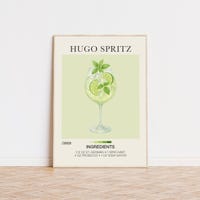Hugo Spritz Bar Sign | Make Your Own Cocktail | Hugo Spritz Recipe ...