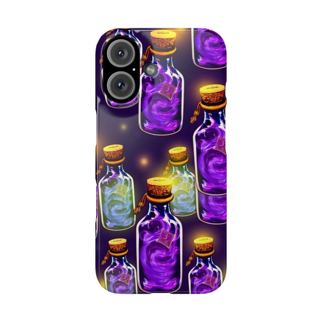 Arcane Potion Bottles Pattern Fantasy Slim Phone Case for iPhone 16 7 ...