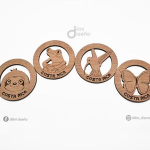 Posa Vasos Con Fauna Tropical Y Exótica De Costa Rica - Tropical and ...