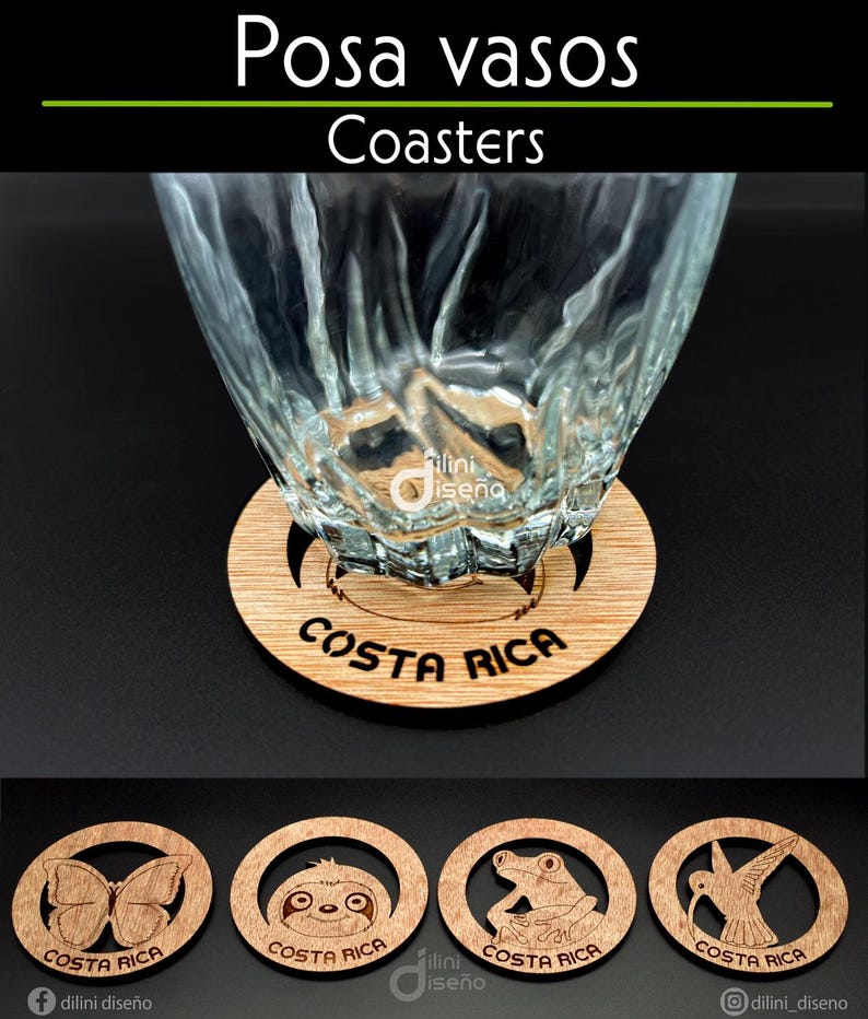 Posa Vasos Con Fauna Tropical Y Exótica De Costa Rica - Tropical and ...