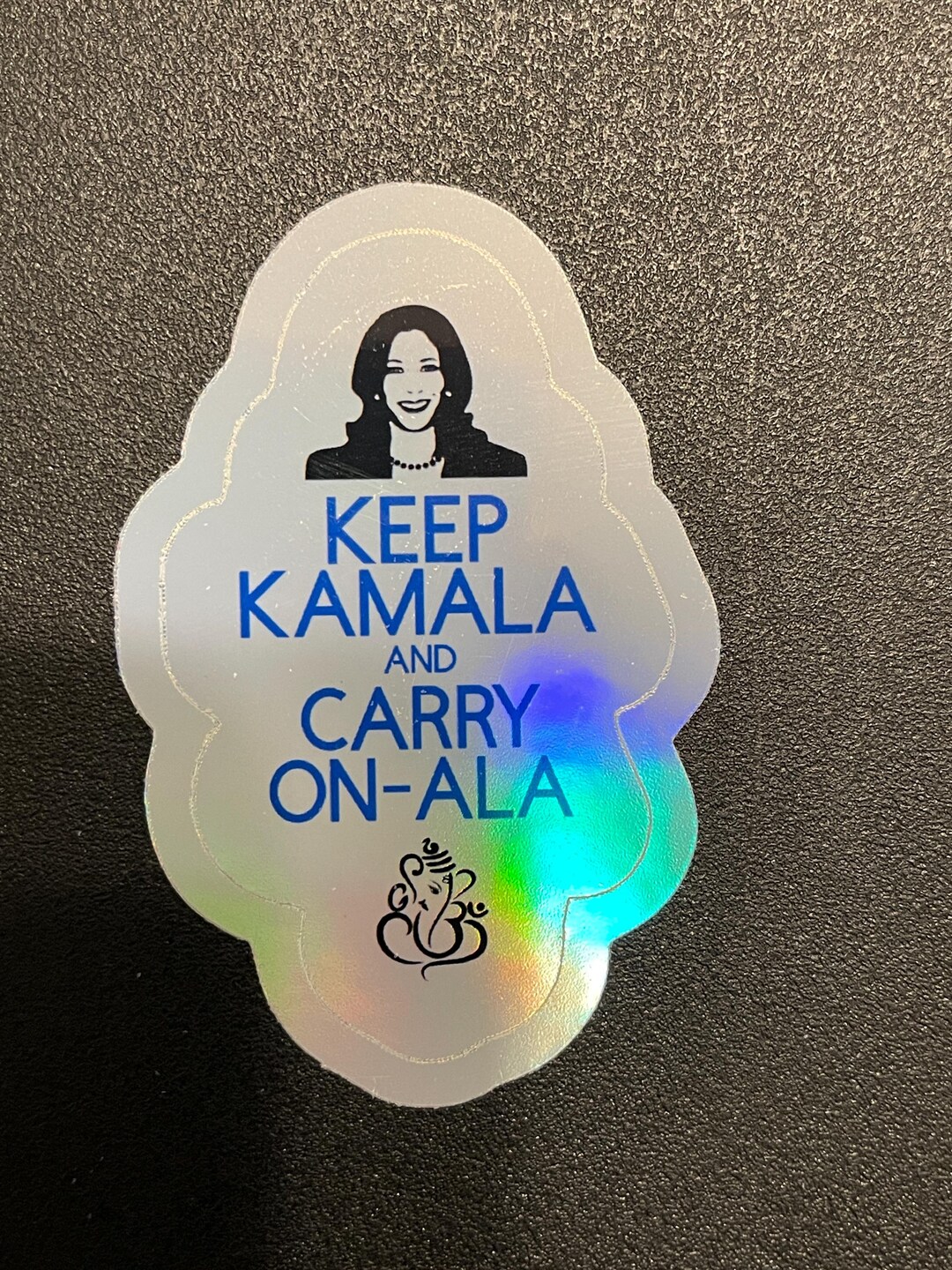 Keep Kamala and Carry On-ala Holographic Sticker Inspired by SNL Maya Rudolph and Kamala Harris ...