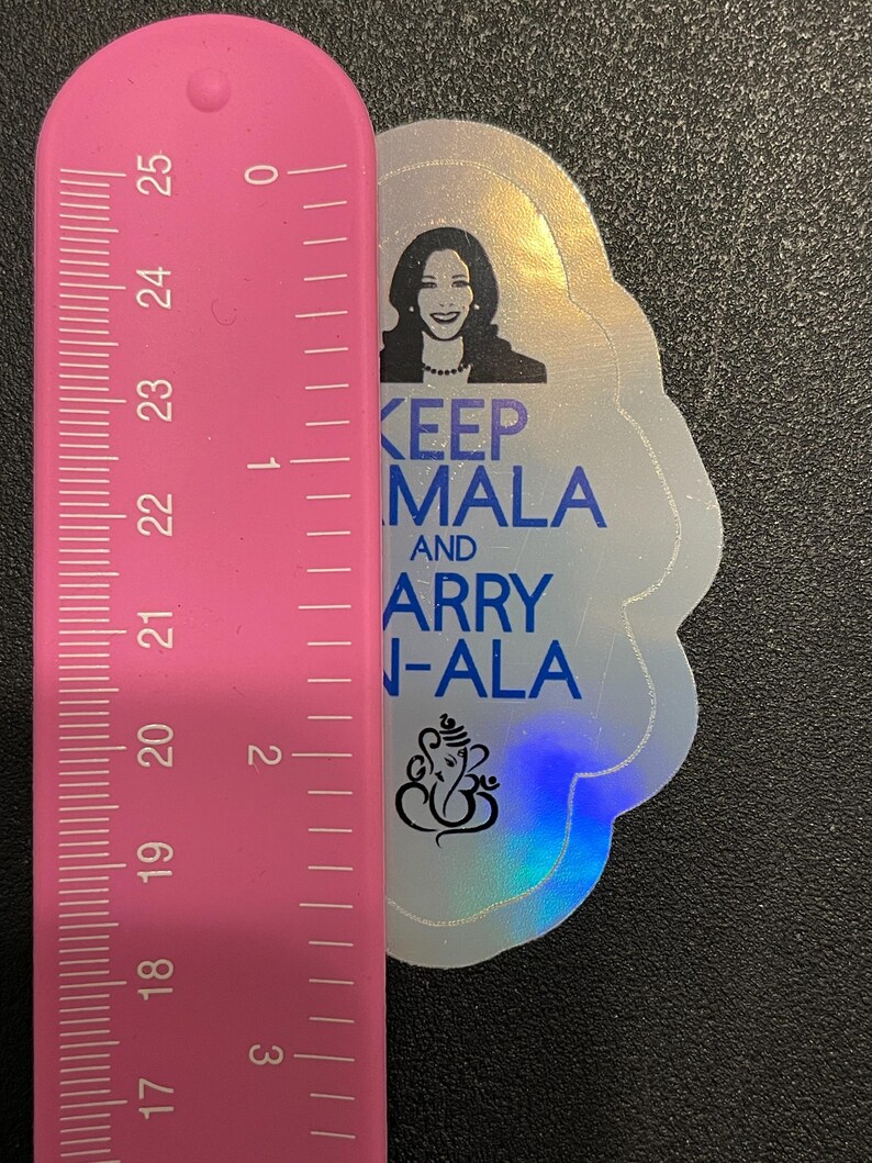Keep Kamala and Carry On-ala Holographic Sticker Inspired by SNL Maya Rudolph and Kamala Harris ...
