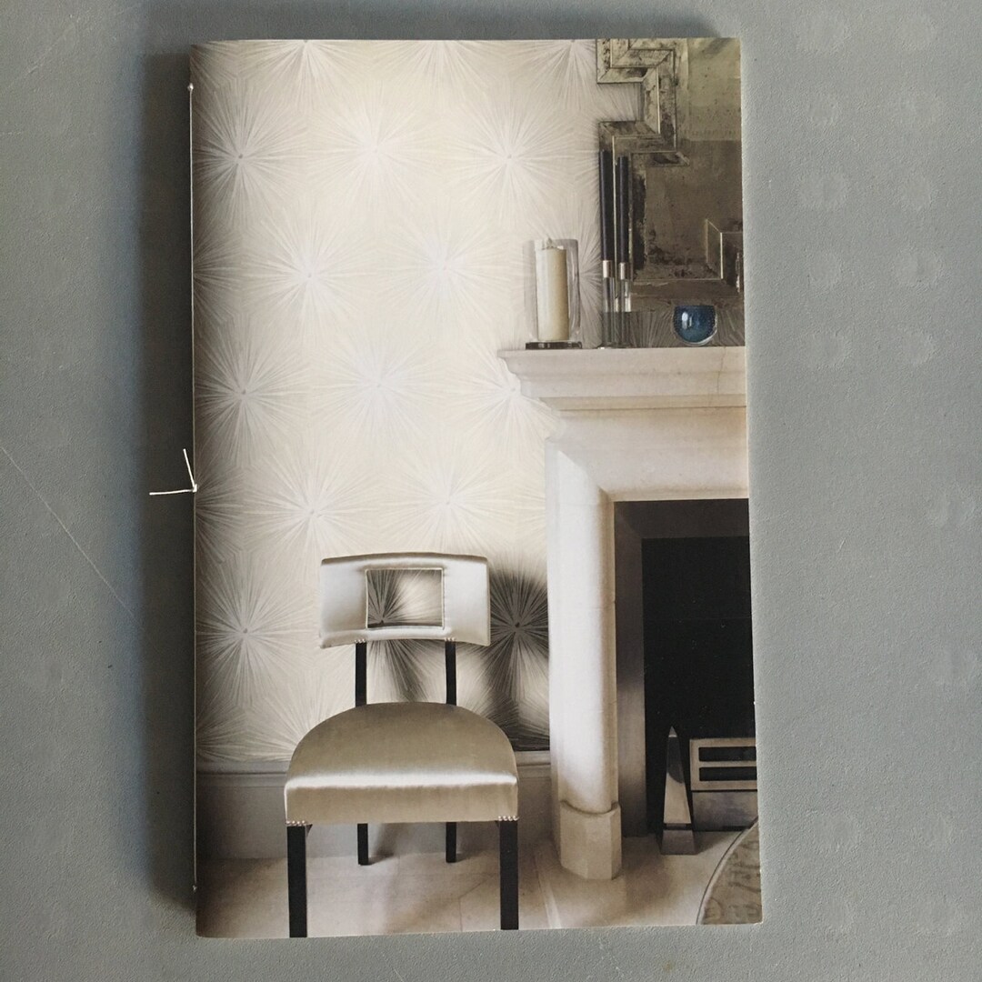 Hand Bound Notebook, Hand Bound Journal, Recycled Materials Journal ...