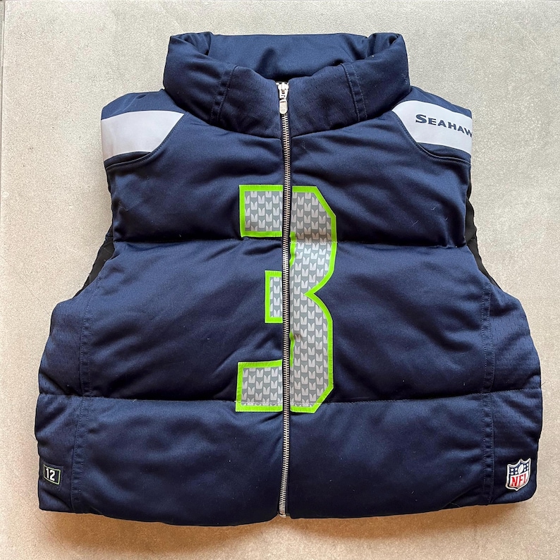 Custom Cropped Jersey Puffer Vest | Jersey Customization | NHL NFL - Etsy