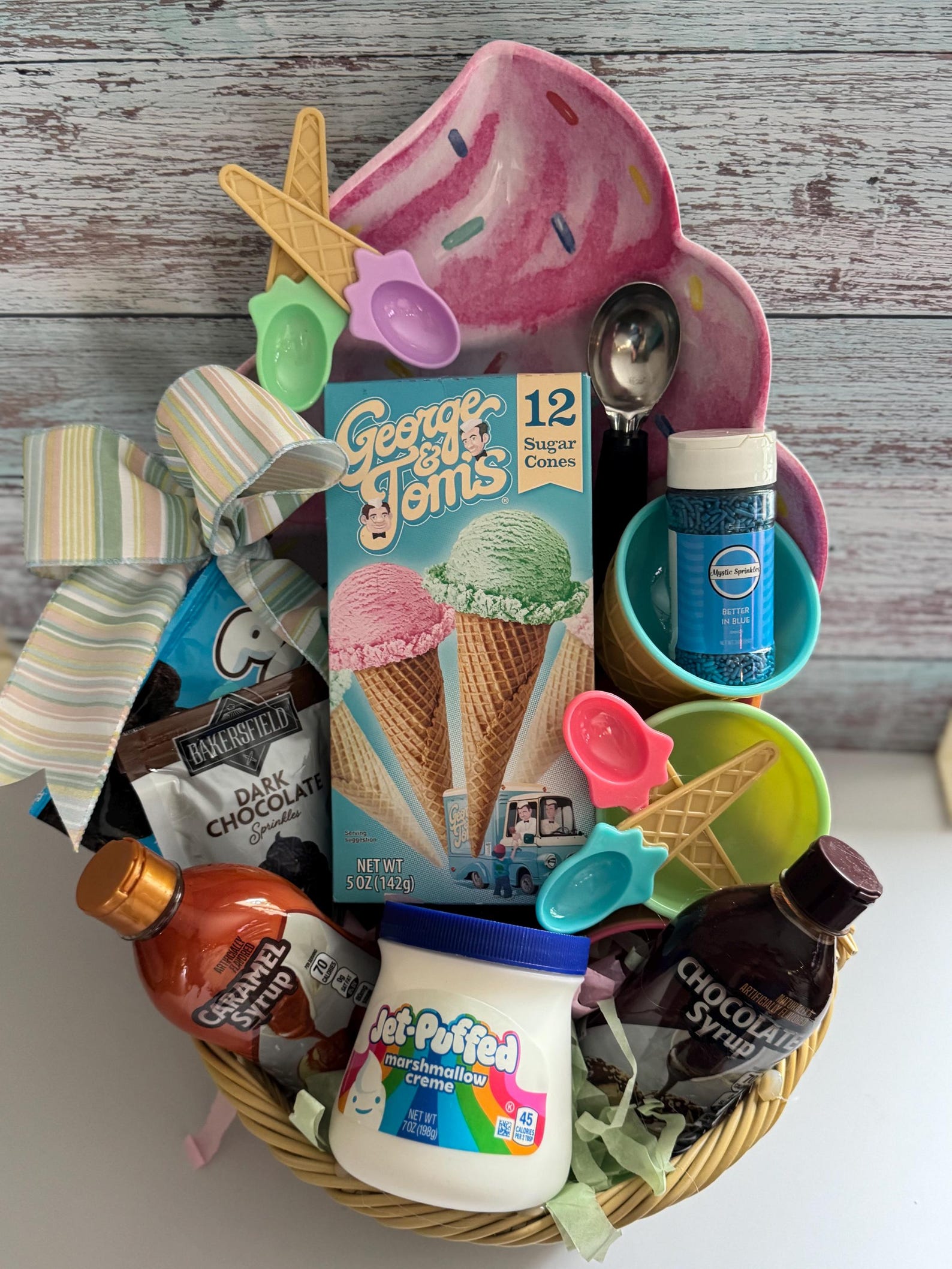 Ice Cream Gift Basket