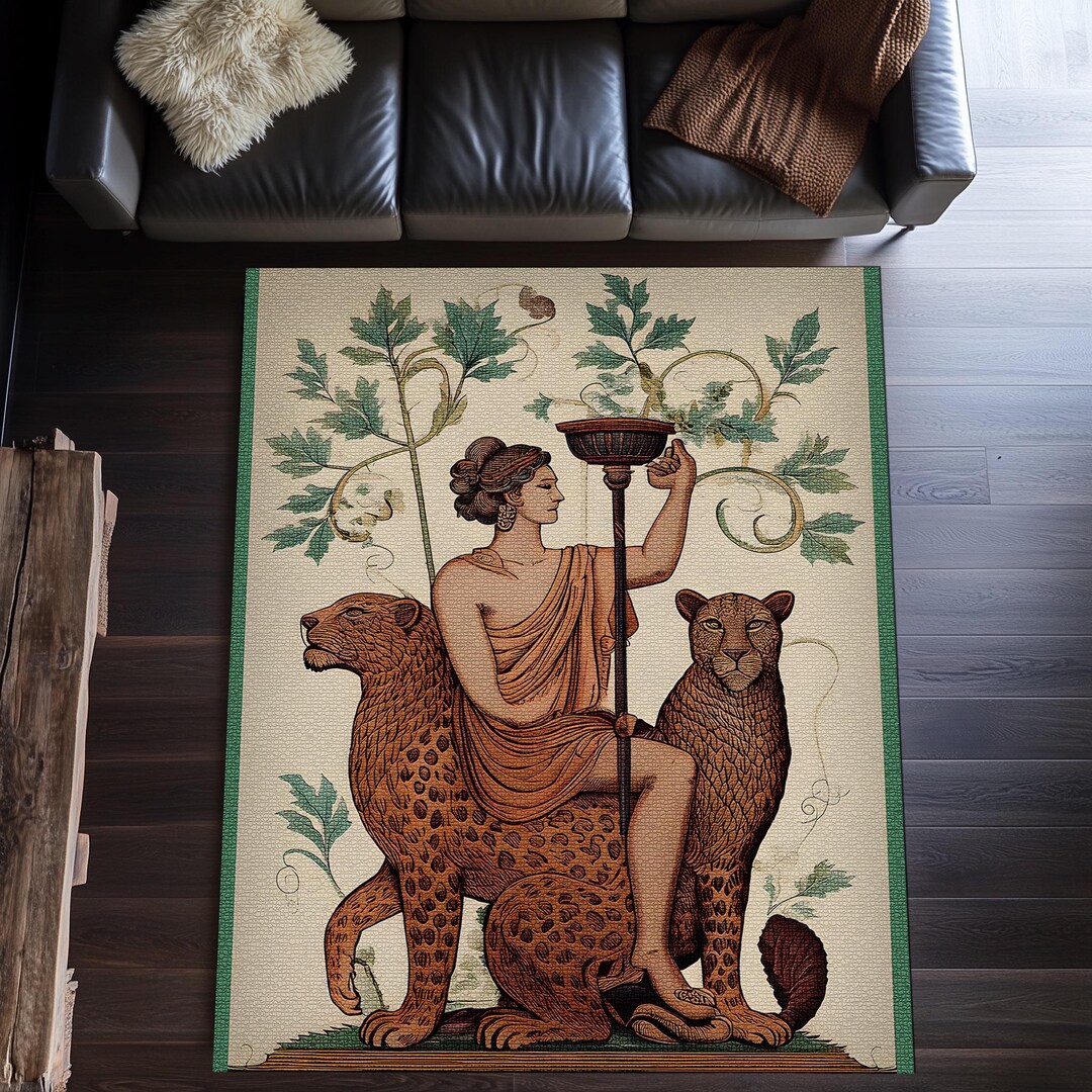 Egyptian Design Rug, Mythological Figures, Ancient Egyptian Rug, Egypt ...