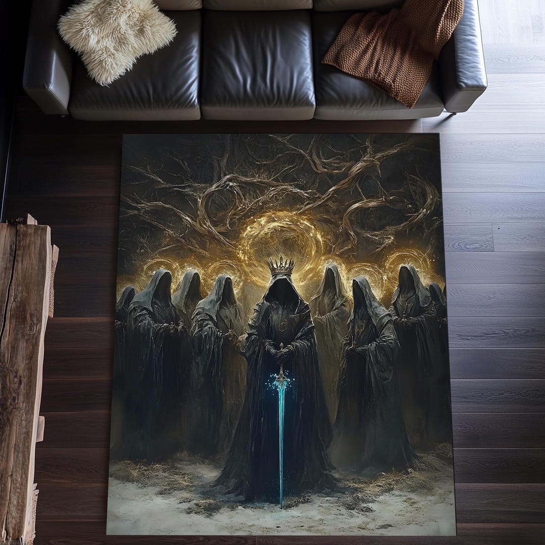 Legendary Nazgul Rug, Middle Earth Rug, the Nine Rug, Rugs for Living ...