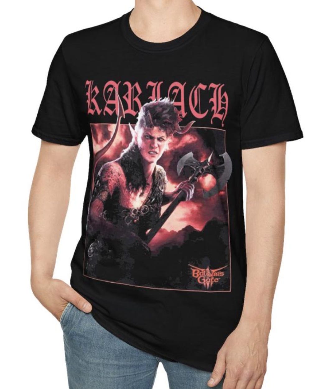 Baldur's Gate 3 Karlach Unisex T-shirt, Gamer Tee, Dungeons and Dragons ...