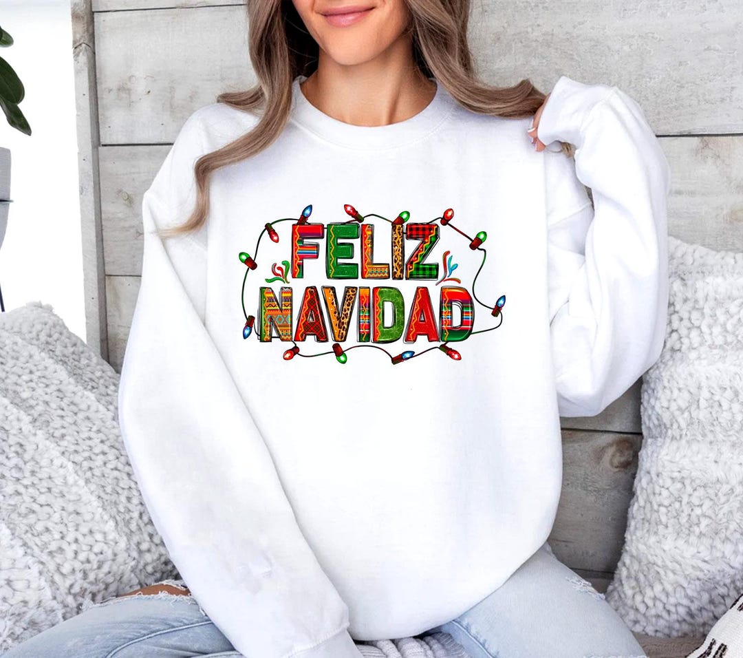Feliz Navidad Shirt, Christmas Lights Family Matching Shirt, Cute ...