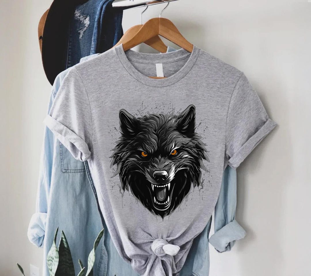 Wolf Shirt, Alpha Wolf Tee, Wolf Meme Shirt, Sigma Wolf Meme T-shirt ...