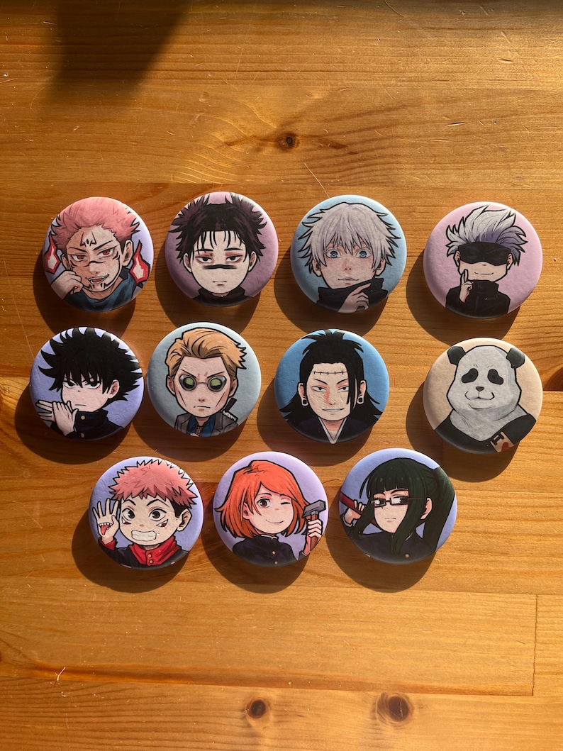 Jujutsu Kaisen Buttons - Etsy