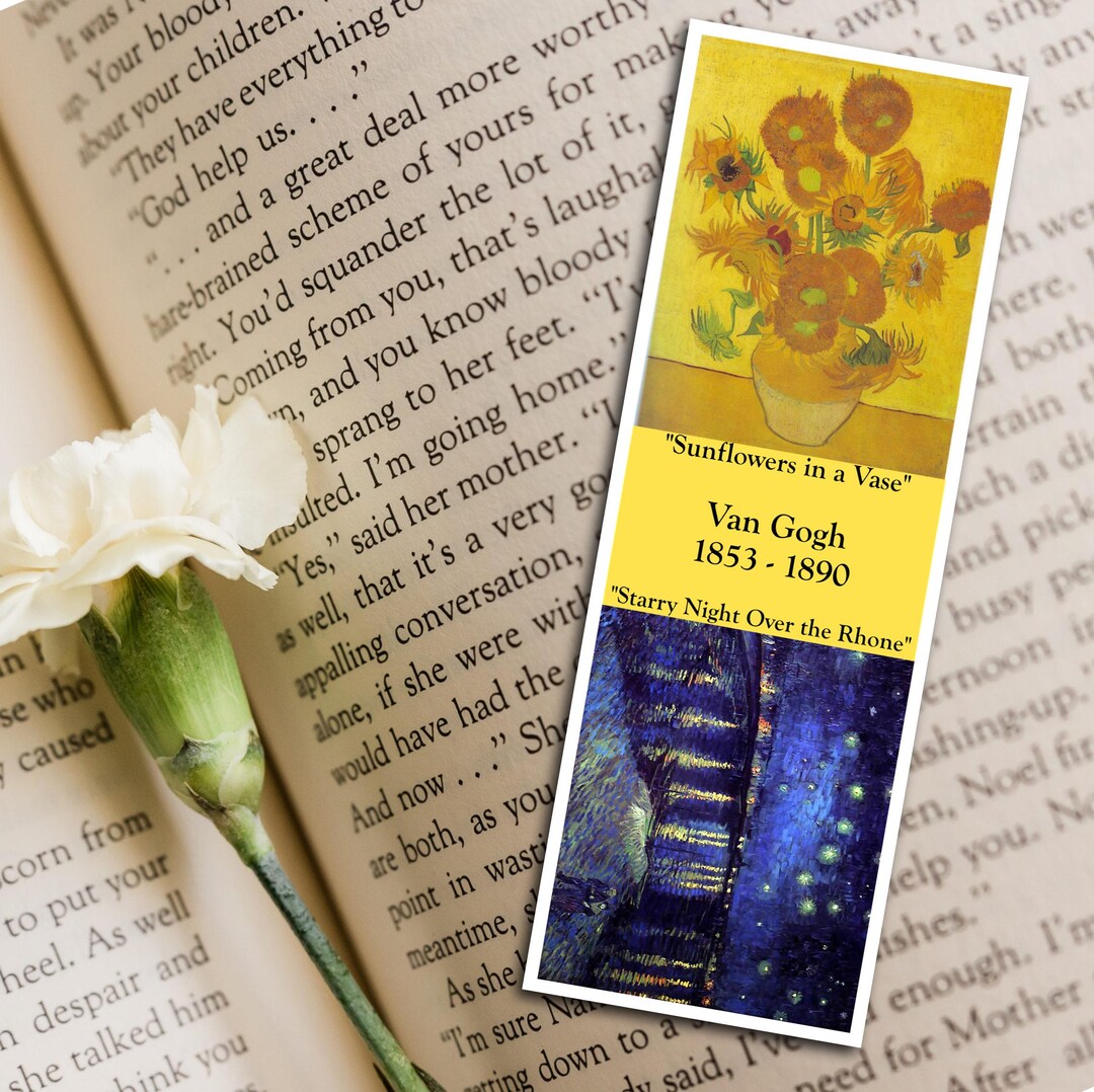 Vincent Van Gogh Bookmark - the Art Gallery Range. on Quality Card With ...