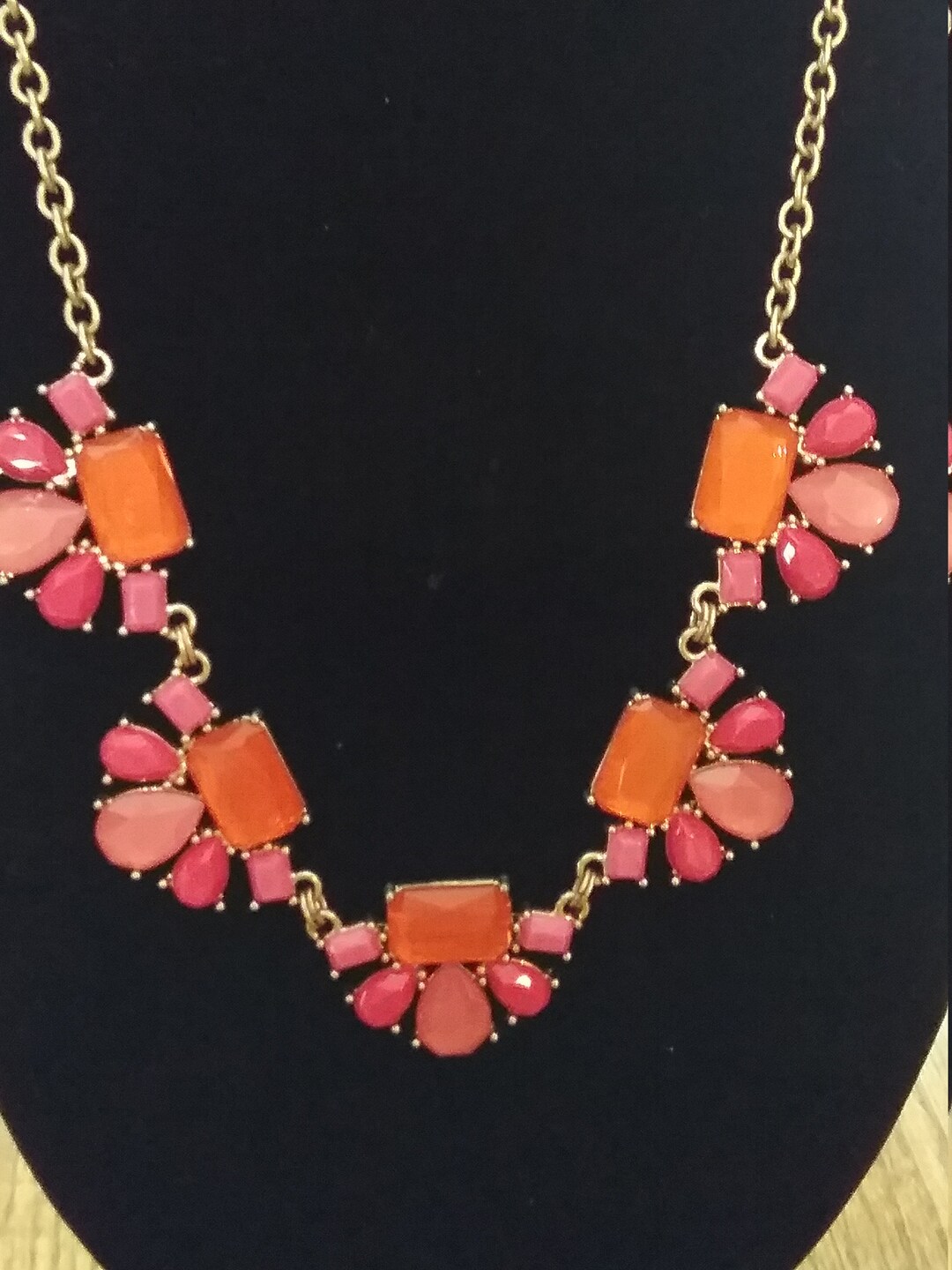 Womens Premier Design? Vintage Orange Pink Retro Necklace - Etsy