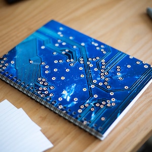 Circuit Board Notebook ~ Blank Spiral Notebook ~ Engineer ~ Programmer ...