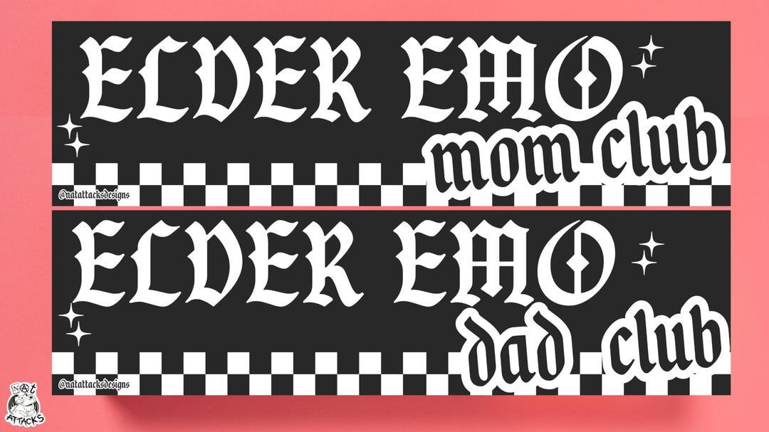 Elder Emo Bumper Stickers, Elder Emo, Emo Stickers, Emo Gifts ...