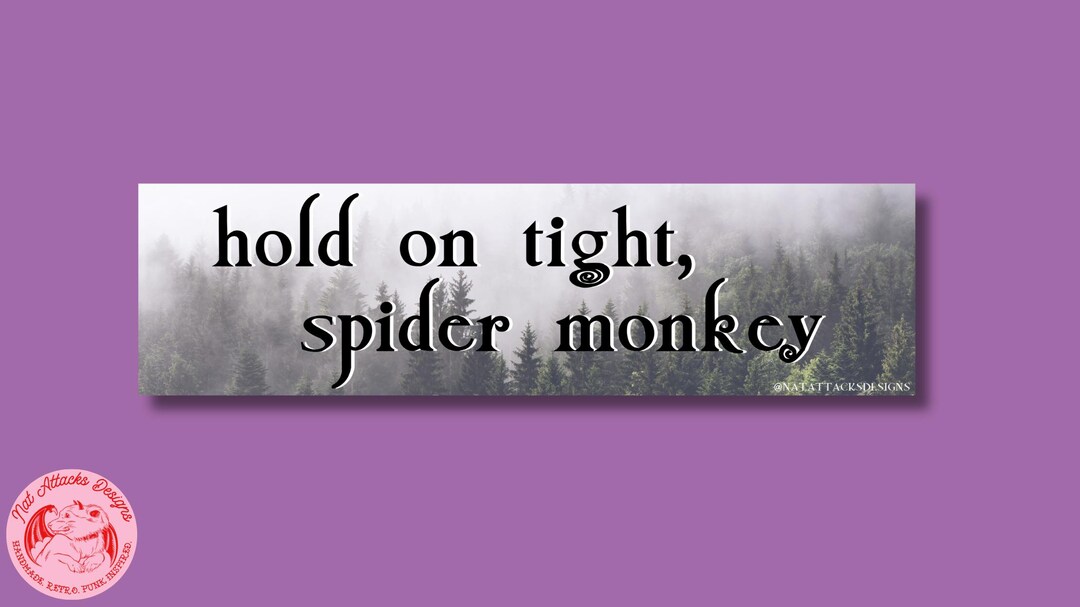Spider Monkey, Twilight Vinyl Decal, BWTHYBL, Trendy Car Decal, This is ...