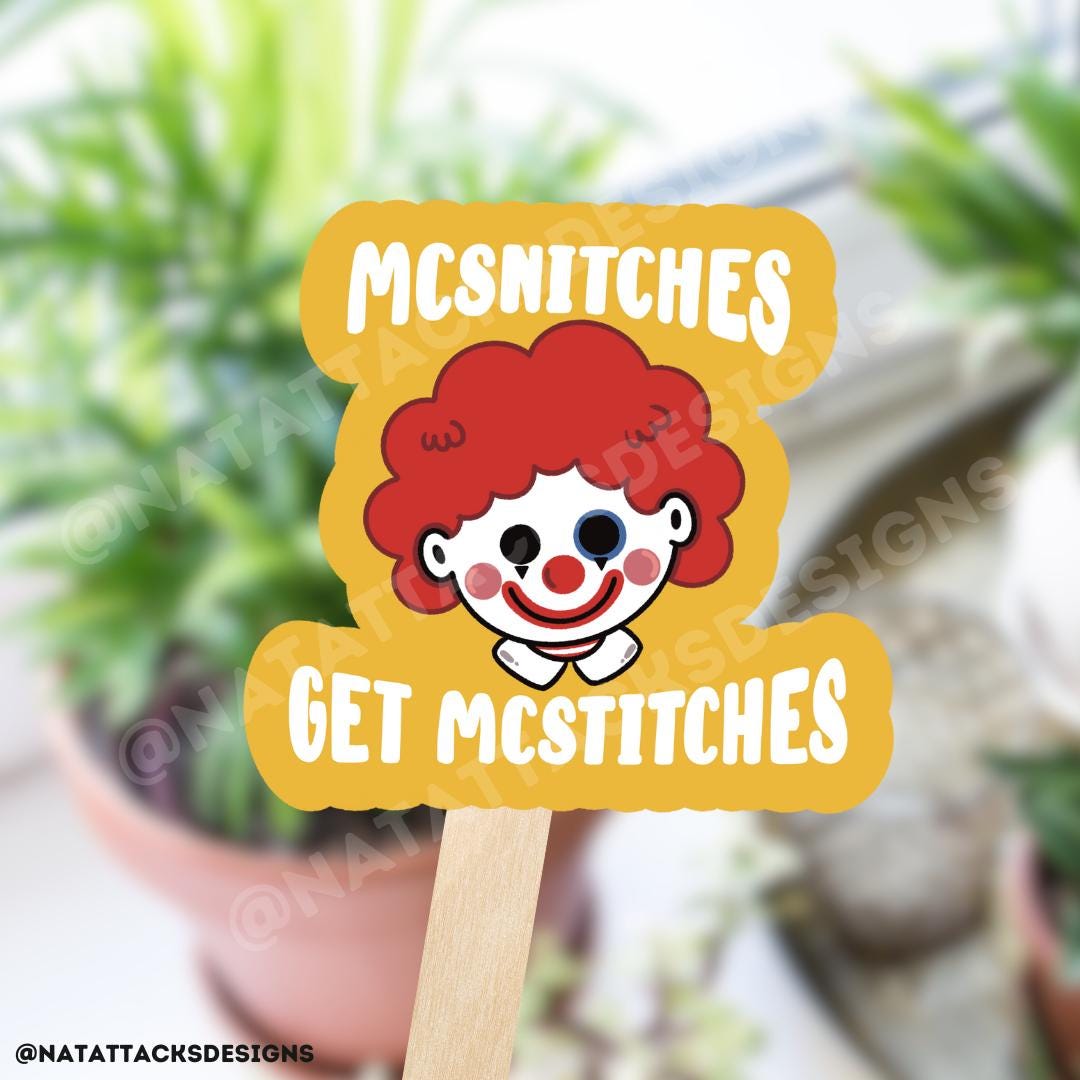 Mcsnitches Waterproof Sticker, Meme, Meme Lover, Political Sticker ...
