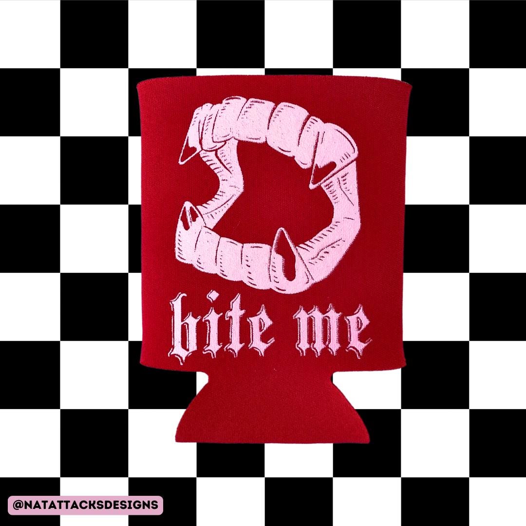 Bite Me Koozie, Cup Sleeves, Cute Koozies, Beer Gift, Funny Drink ...