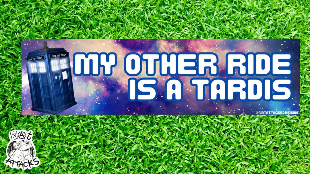 TARDIS Bumper Sticker Dr Who Gifts Nerdy Gifts Funny Stickers Funny ...