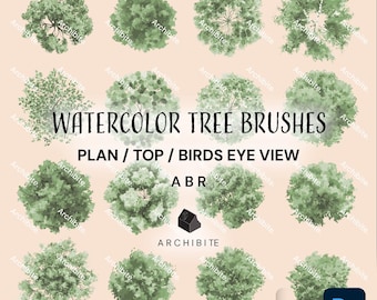 Photoshop Brushes - Summer Trees Plan - Etsy