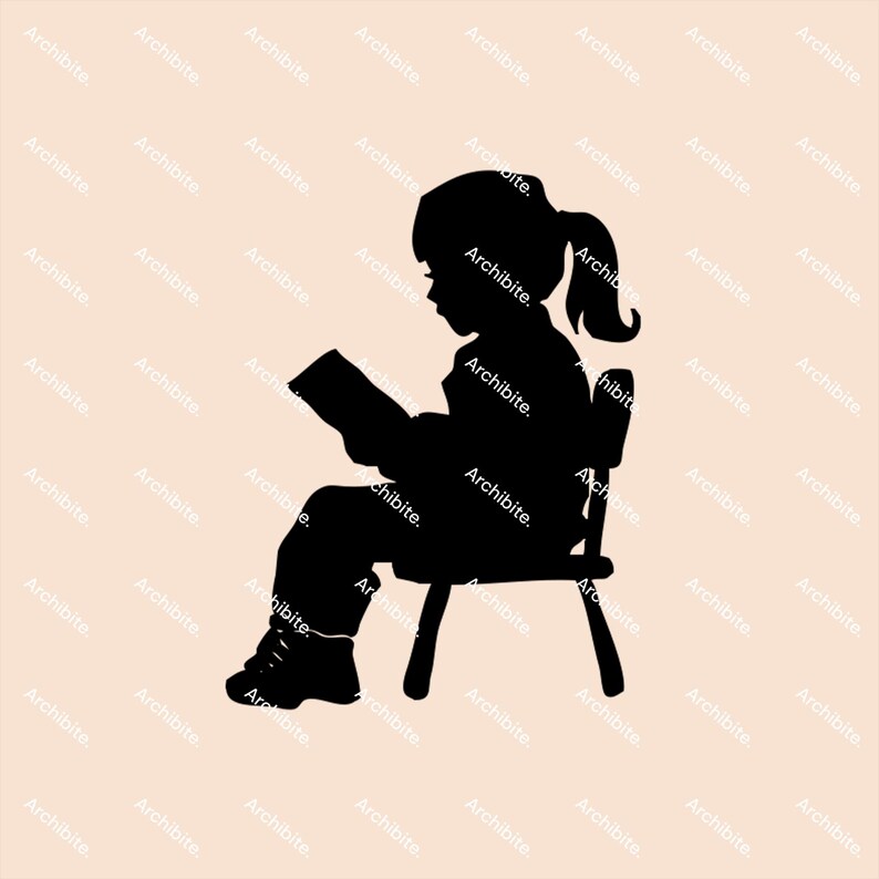 Vector Cutouts - Silhouette School Kids - Etsy