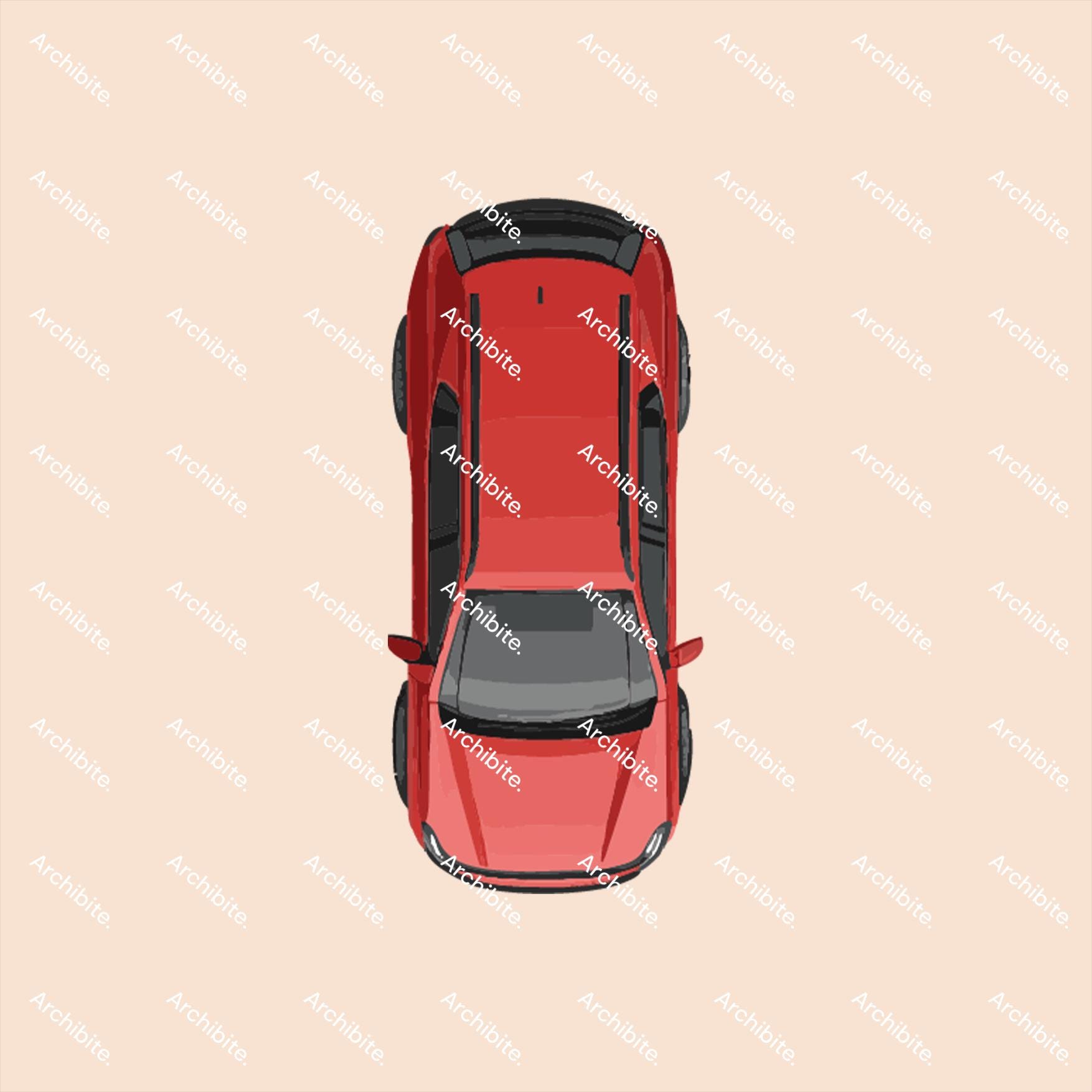 Vector Top View SUV Cars - Etsy