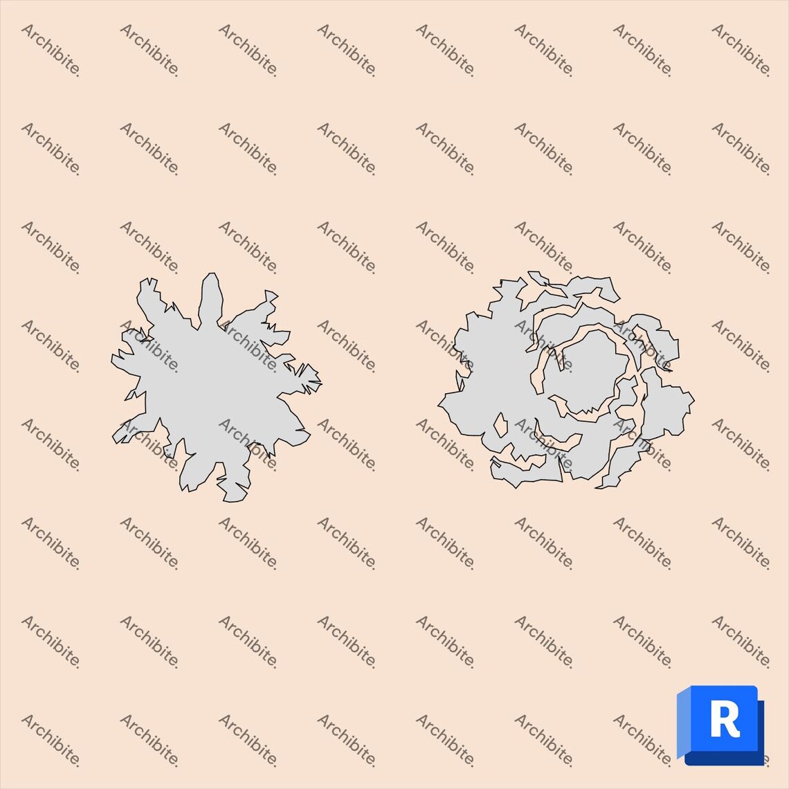 Revit Detail Item - Conifer Trees Plan - Etsy