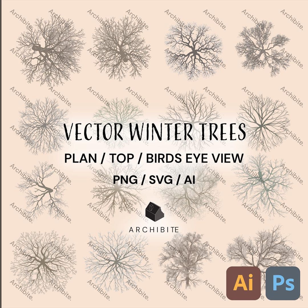 Vector Cutouts - Winter Trees Plan - Etsy