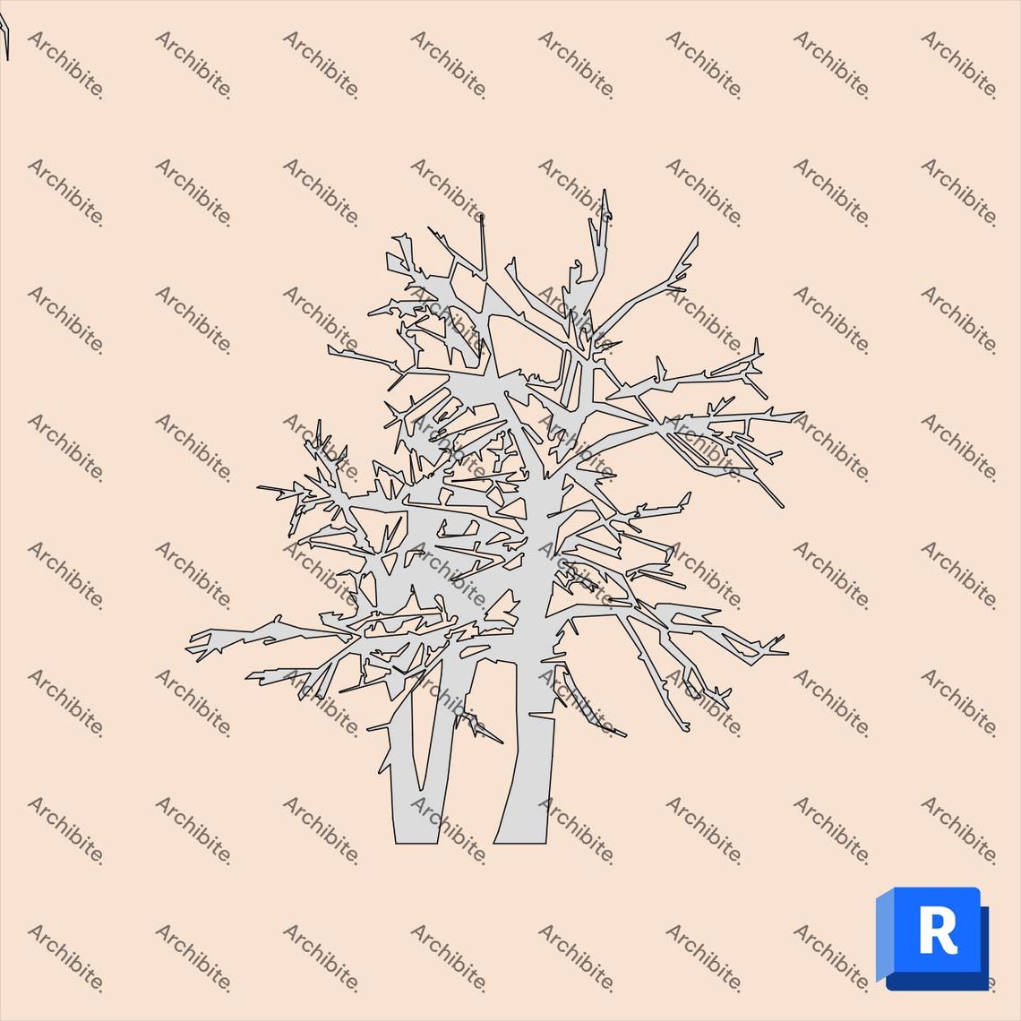 Revit Detail Item - Winter Trees Elevation - Etsy