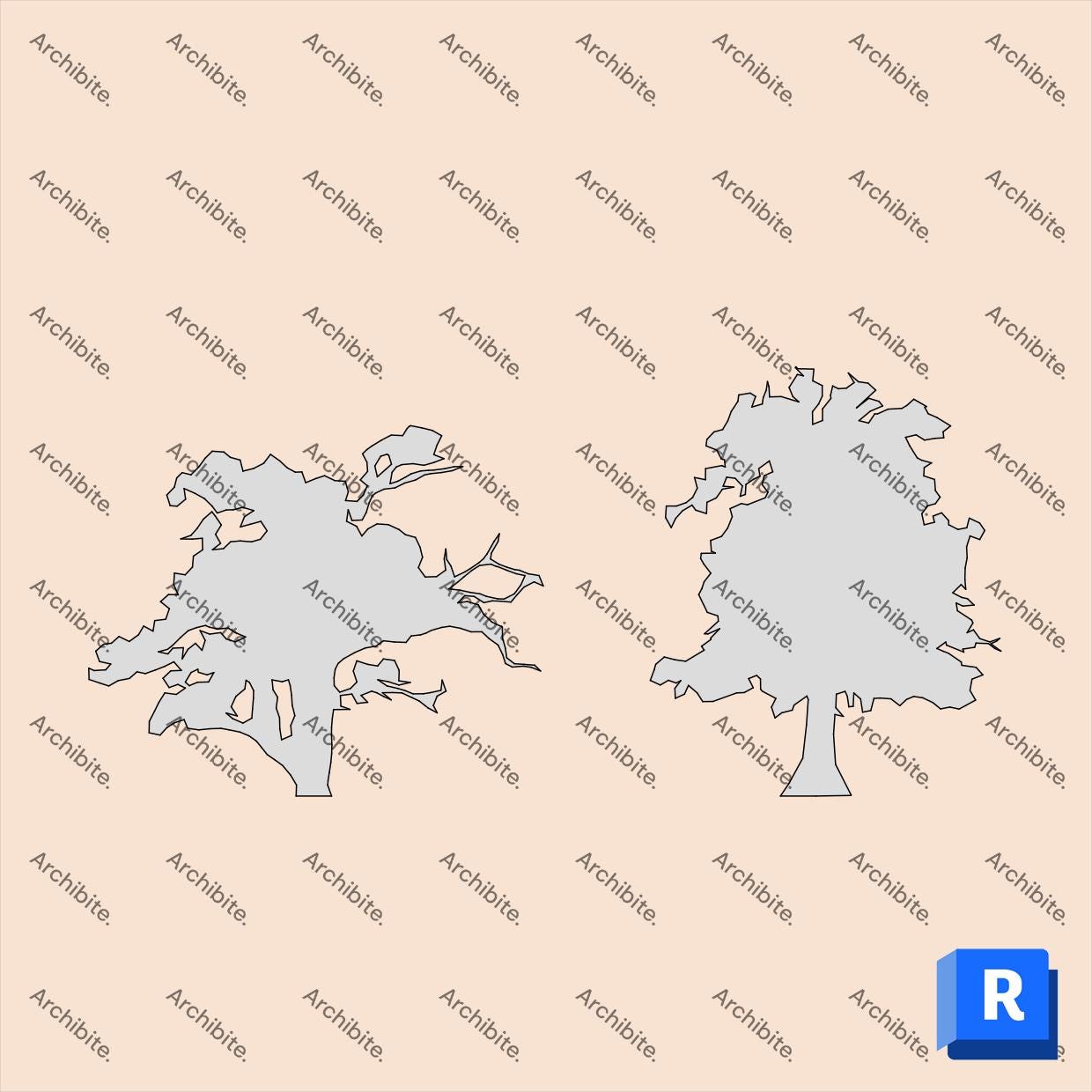 Revit Detail Item - Summer Trees Elevation - Etsy