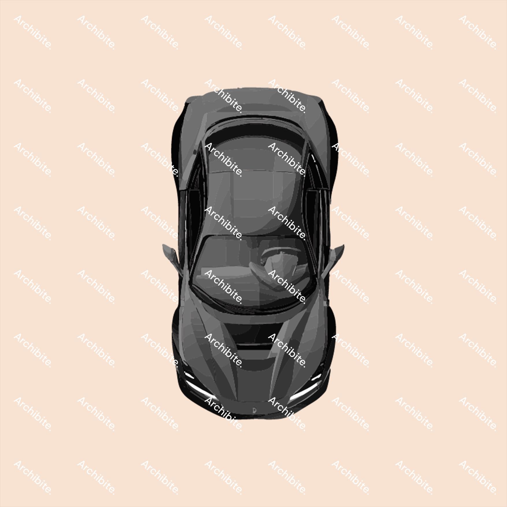 Vector Top View Sports Cars - Etsy