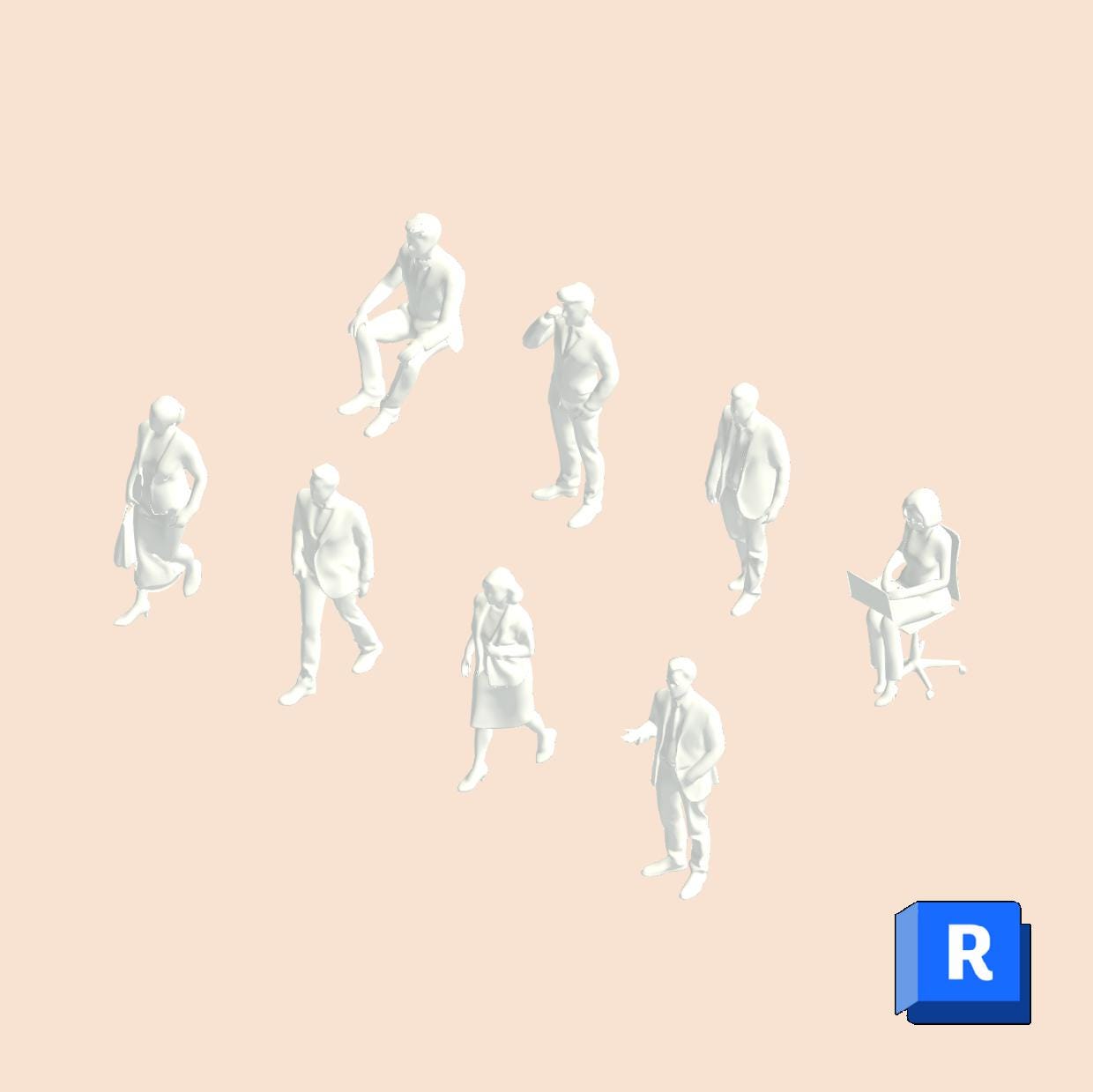 Revit Entourage Business People Simple - Etsy