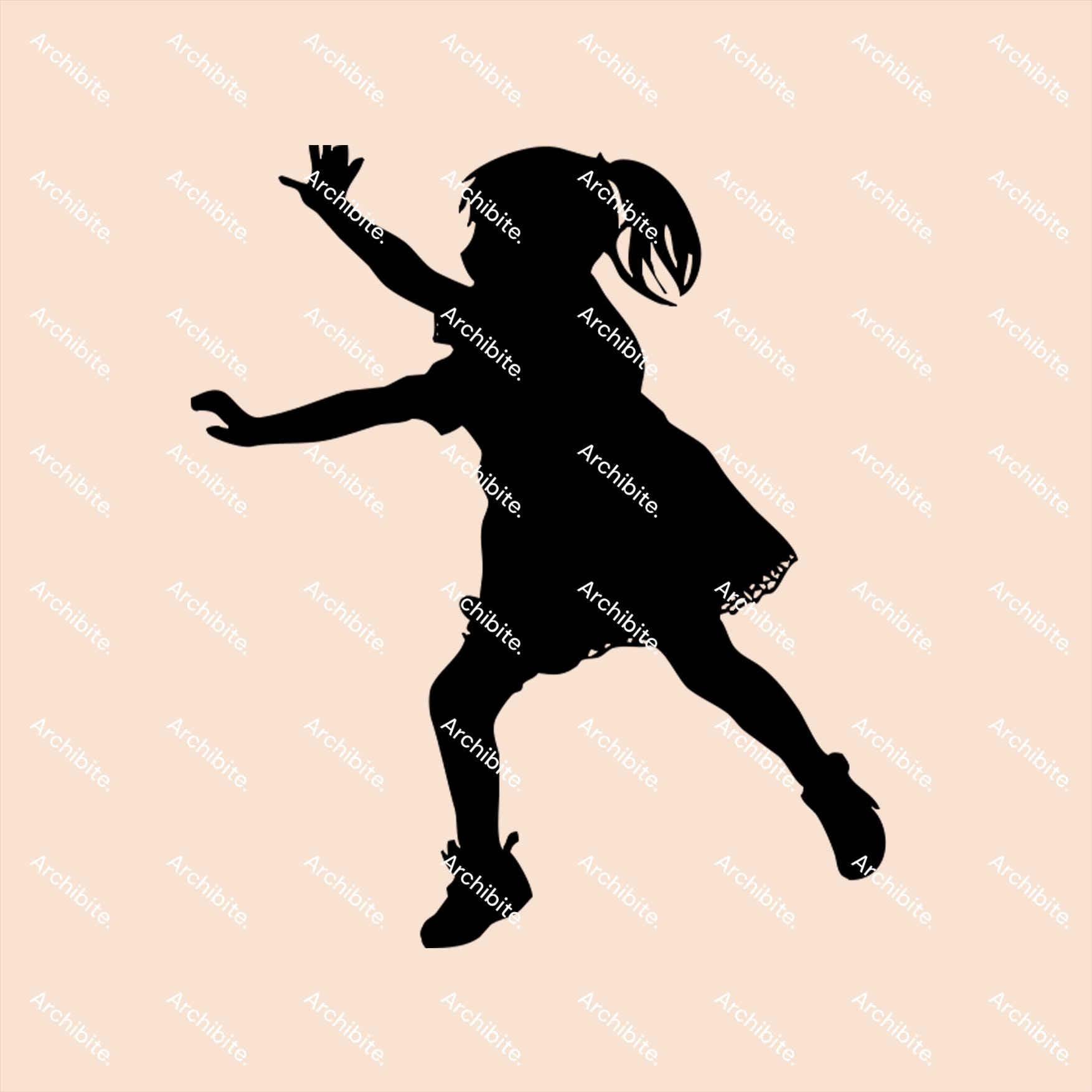 Vector Cutouts - Silhouette Kids - Etsy