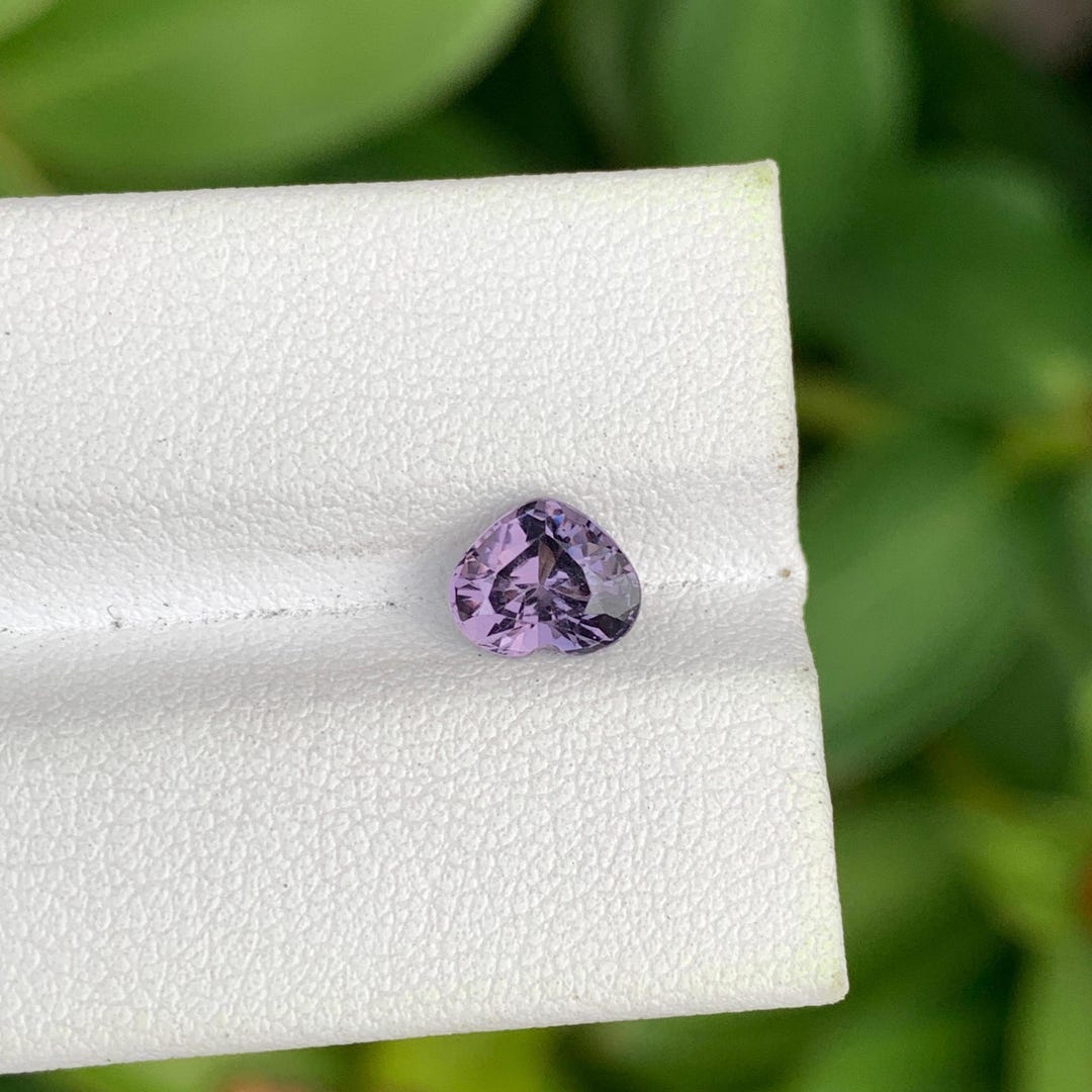 1.26 Cts Natural Violet Eye Clean Spinel August Birthstone Heart Shape ...