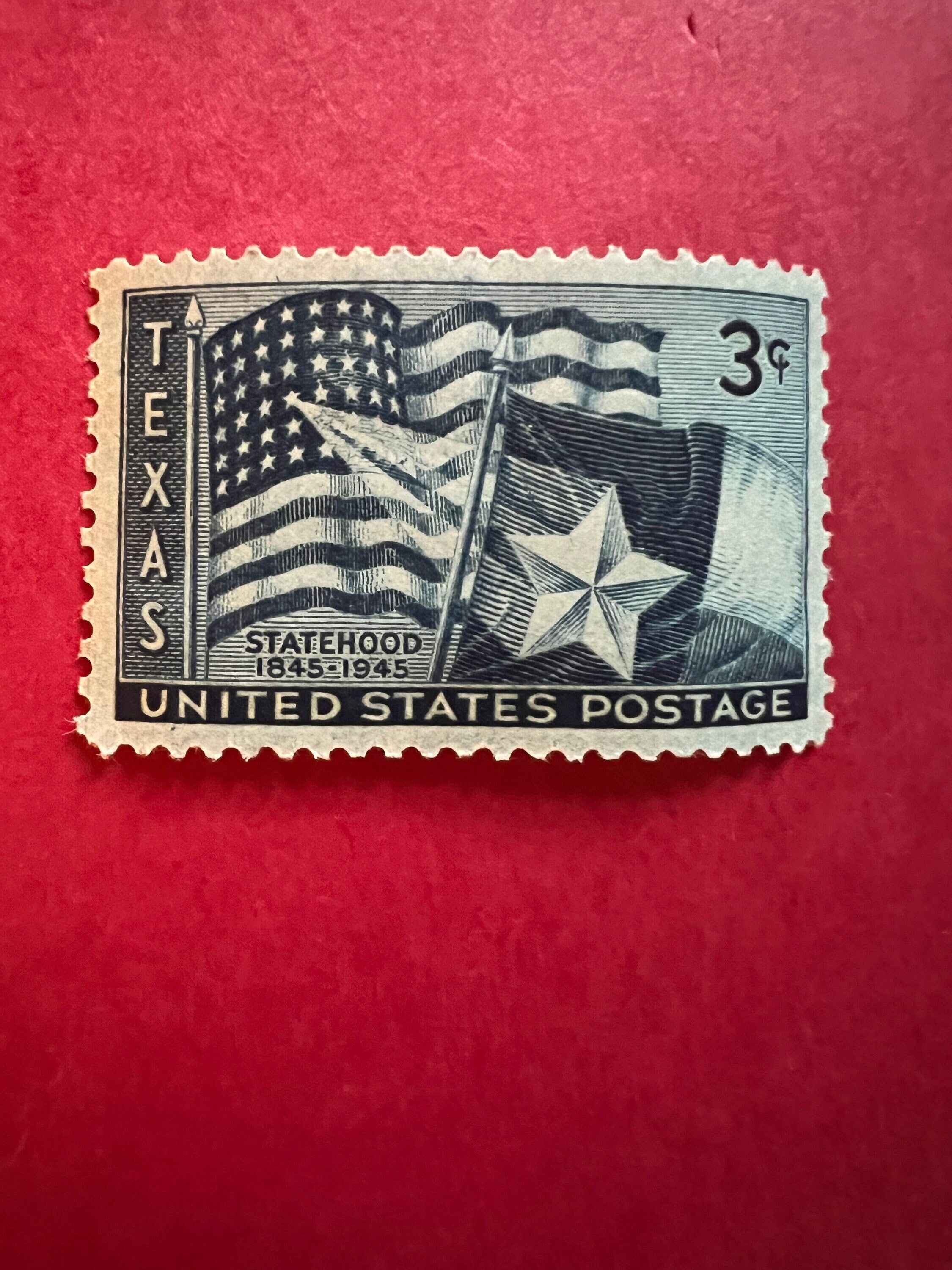 50 Texas Postage Stamps Blue 1945 Centennial Unused Sheet - Etsy