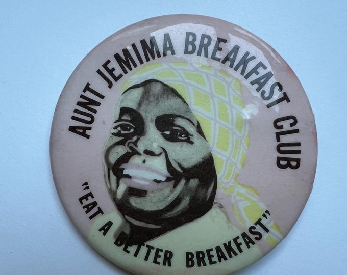 Aunt Jemima Breakfast Club Button - Etsy