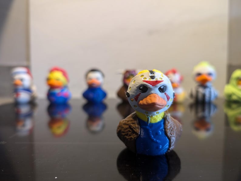 3D Printed Horror & Pop Culture Rubber Duck Figurines - Etsy