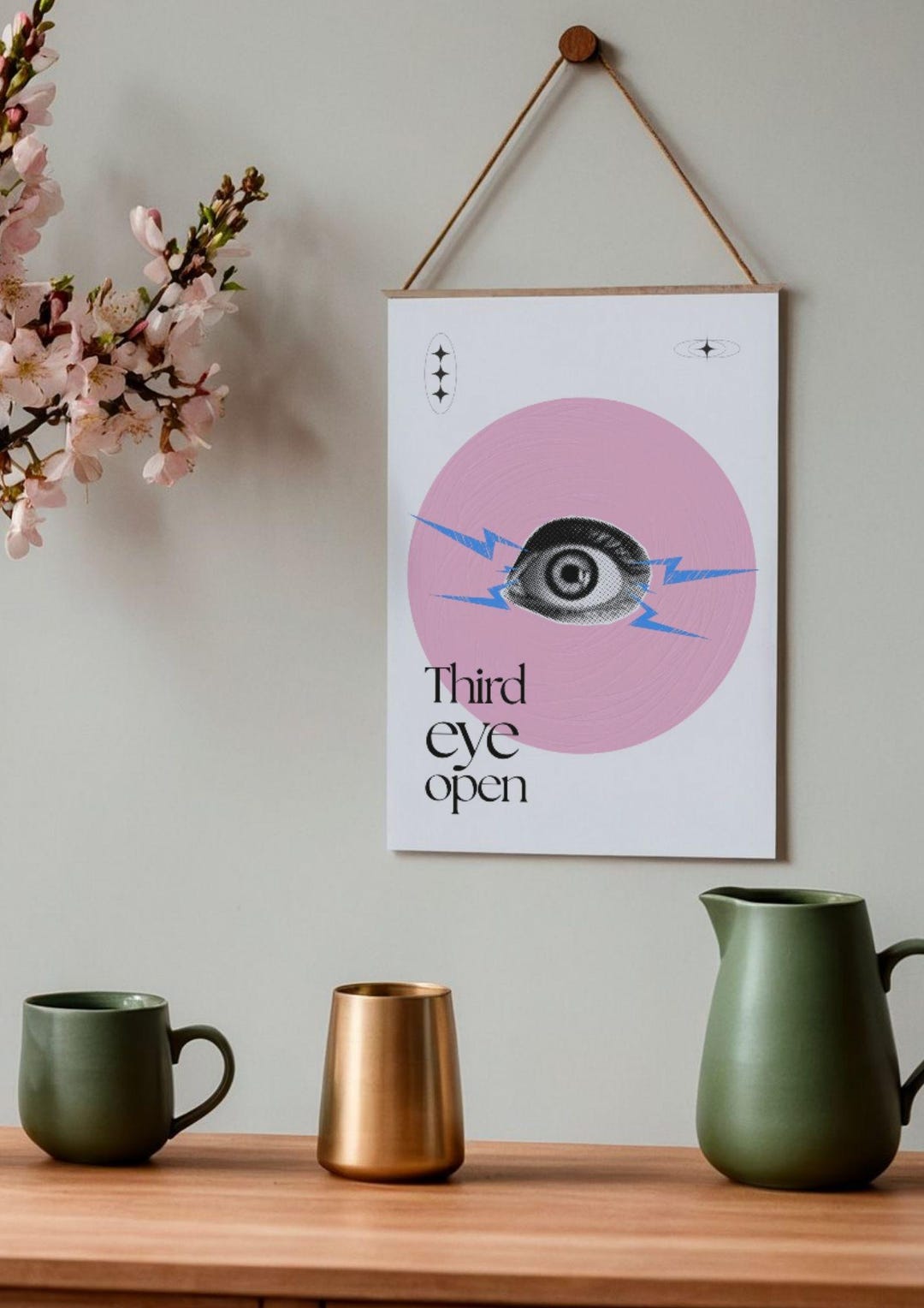 Third Eye Open Poster – Abstract Spiritual Wall Art, A3 Printable ...
